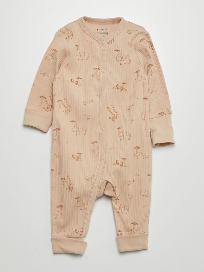 Conjunto de pijama + body evolutivo estampado - MARRON - Kiabi - 15.00€