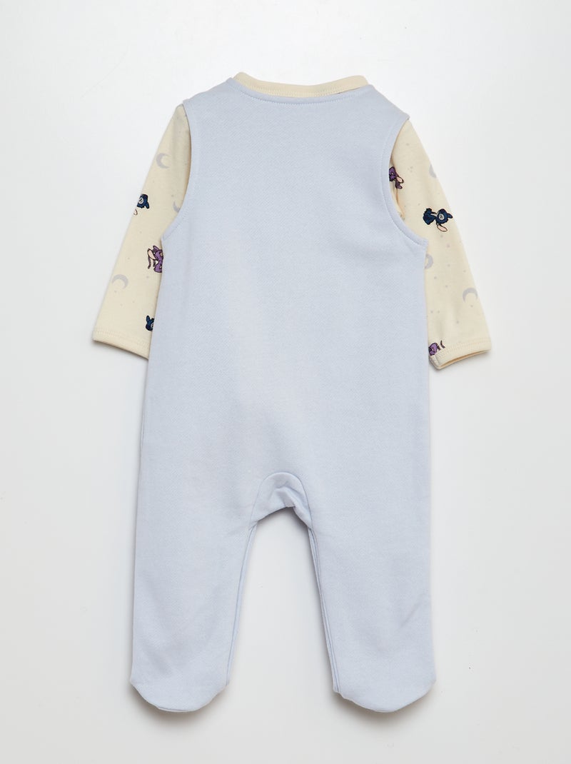Conjunto de pijama con peto + body 'Stitch' - 2 piezas - AZUL - 13.00€ - Kiabi
