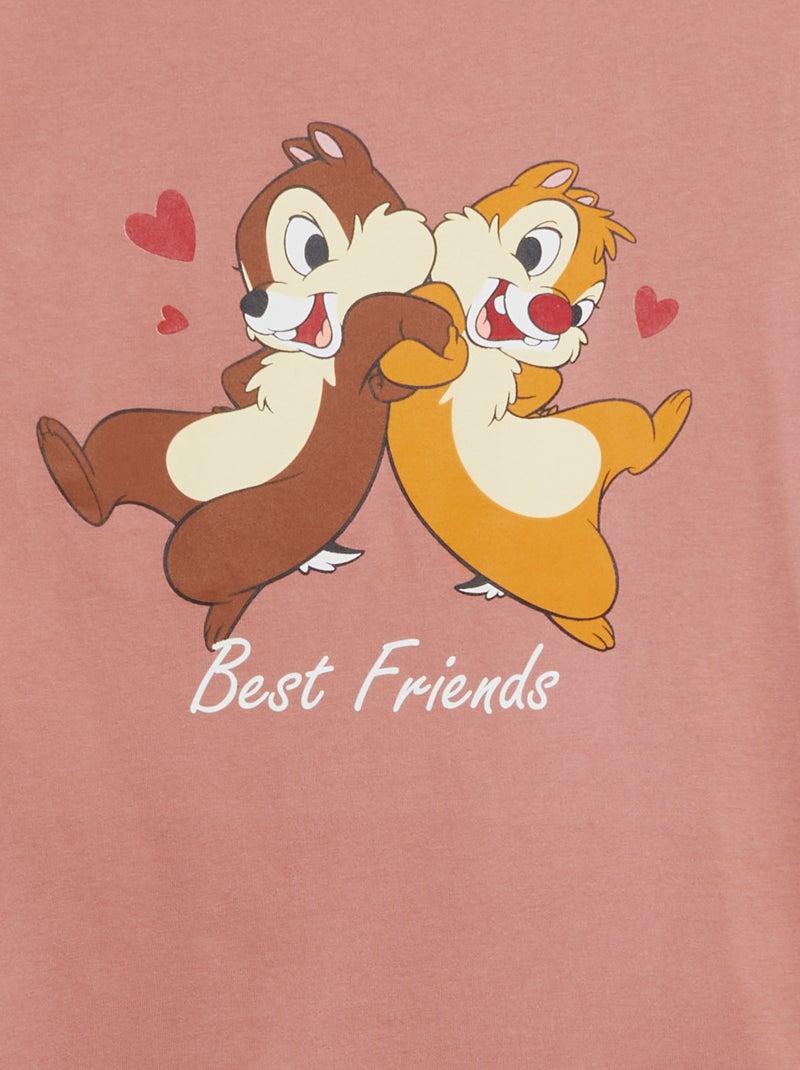 Conjunto de pijama estampado 'Chip y Chop' 'Disney' - 2 piezas - ROSA ...