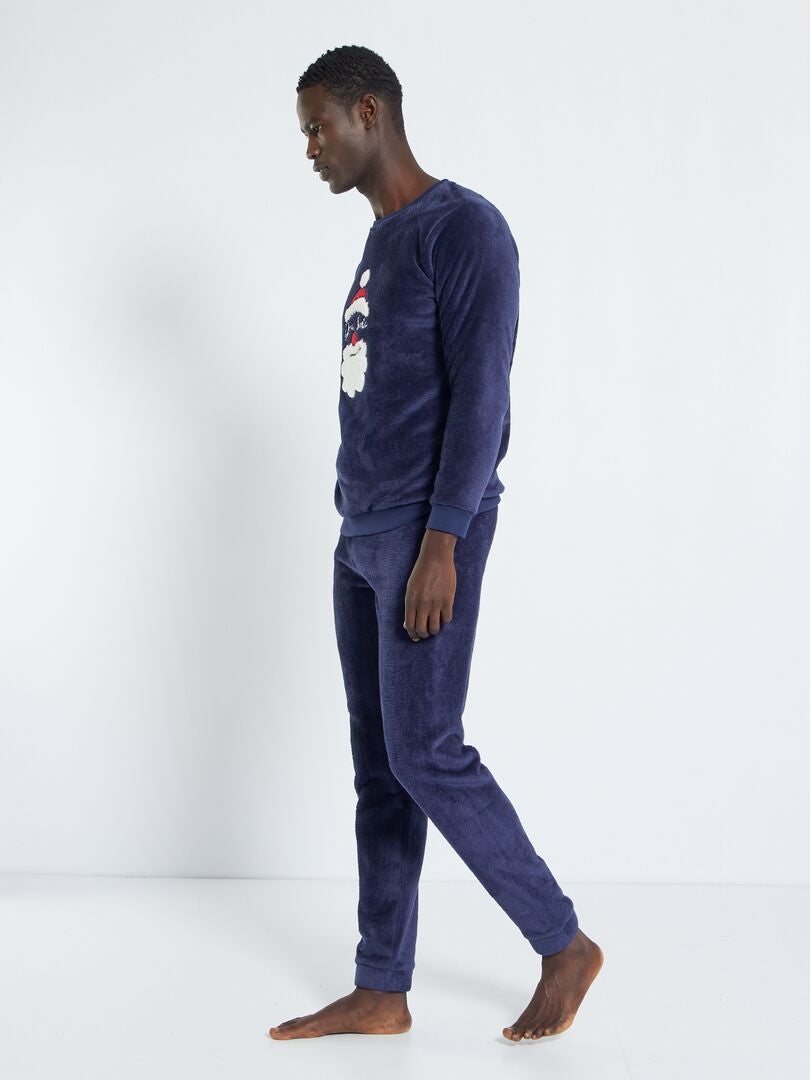 Conjunto de pijama largo - 2 piezas - azul marino - Kiabi - 25.00€