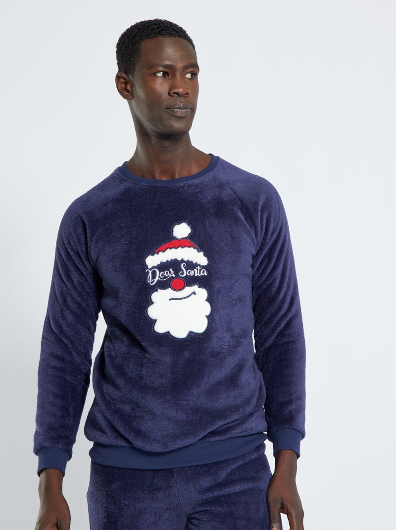 Conjunto de pijama largo - 2 piezas - azul marino - 25.00€ - Kiabi