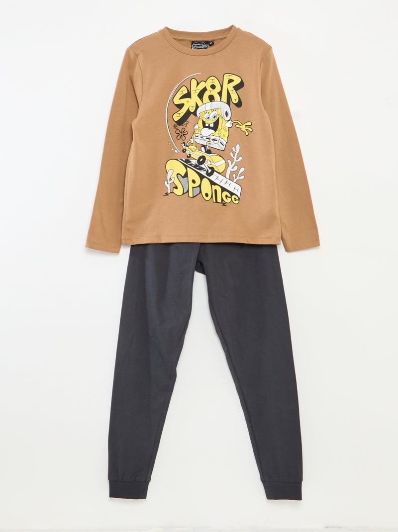 Conjunto de pijama largo 'Bob Esponja' camiseta + pantalón - 2 piezas - Azul - Niño - 13.00€ - Kiabi