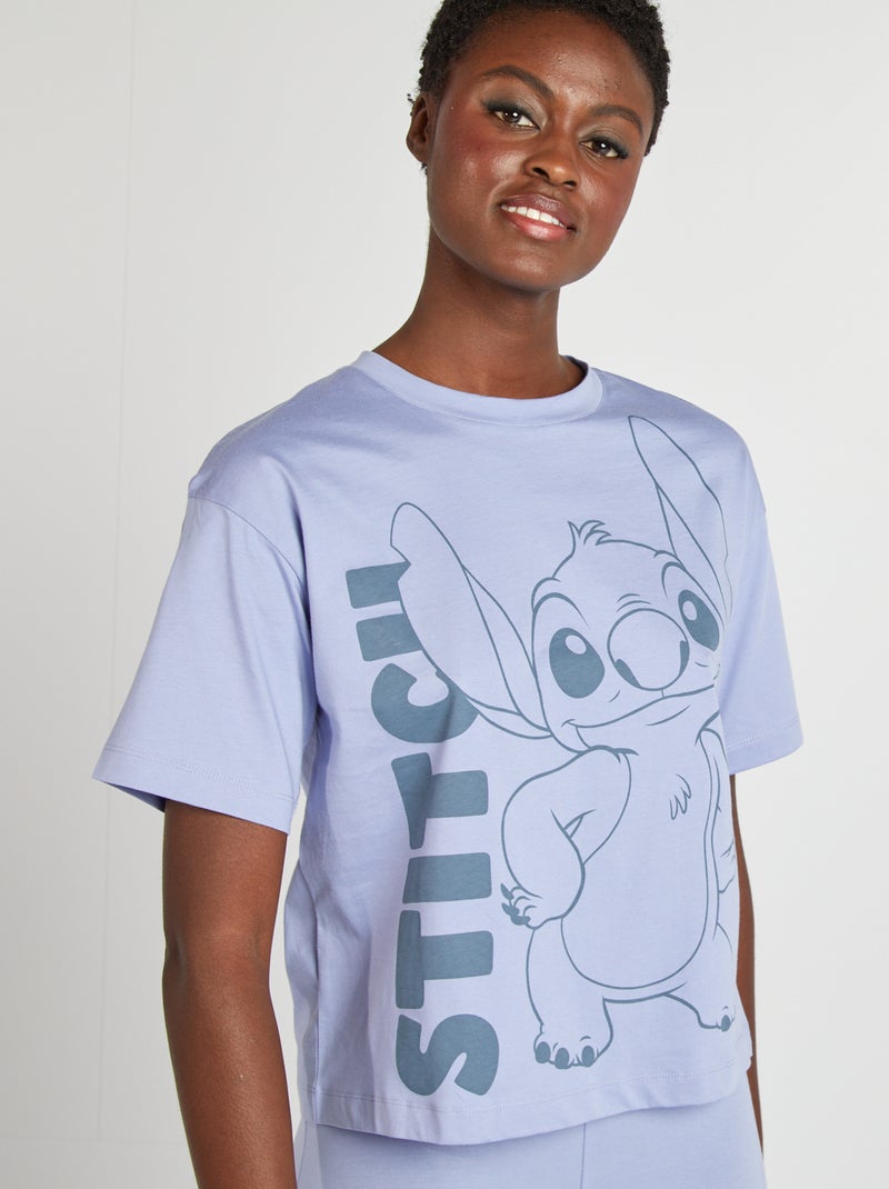 Conjunto de pijama 'Stitch' 'Disney' - 2 piezas - AZUL - Mujer - 18.00€ - Kiabi