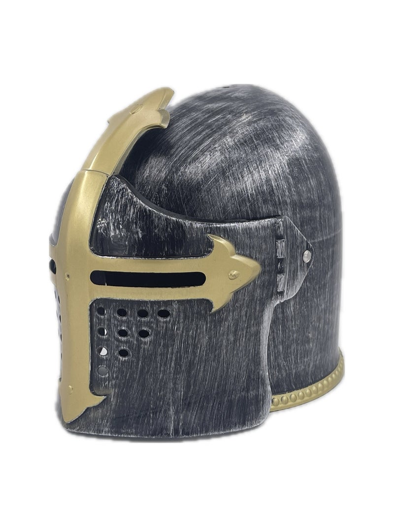 Disfraz infantil casco y yelmo de caballero | Labay - Gris - Niña - 0. ...