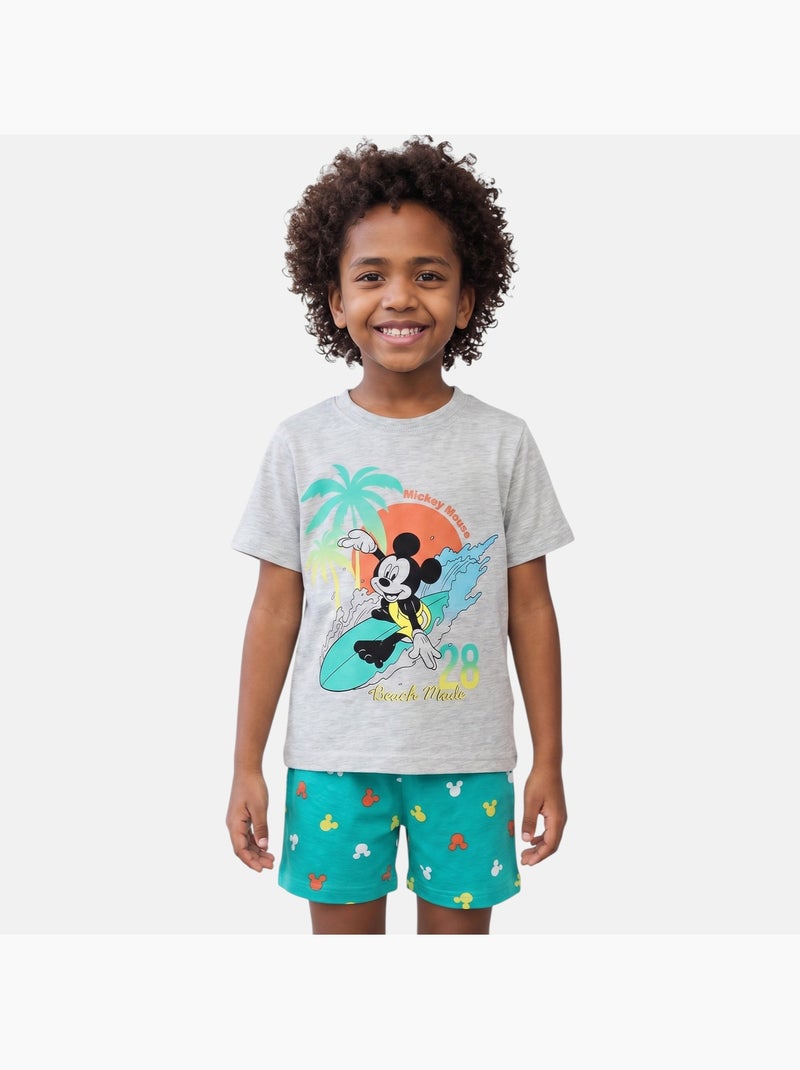 Disney - Conjunto camiseta y short niño Mickey - Gris - Niño - 14.90 ...