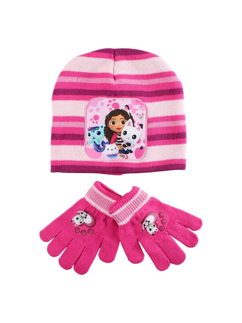 Disney - Gorro y guantes Gabby niña - Rosa fucsia - Niña - 0.00€ - Kiabi