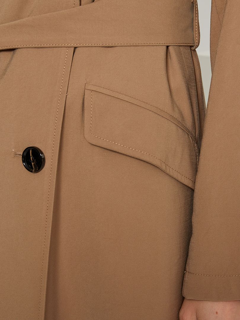 Gabardina larga - BEIGE - Kiabi - 35.00€