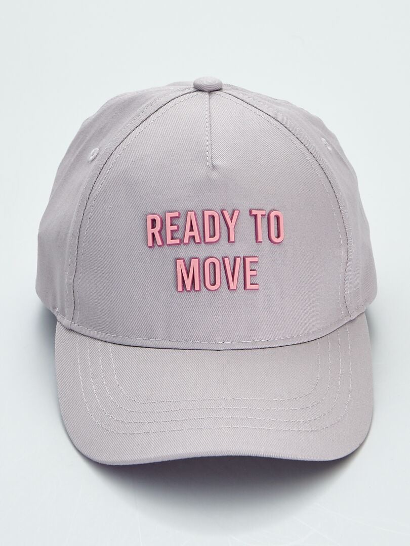 Gorra de deporte con mensaje - GRIS - Kiabi - 7.00€ Gorra de deporte con mensaje - GRIS - Kiabi - 7.00€