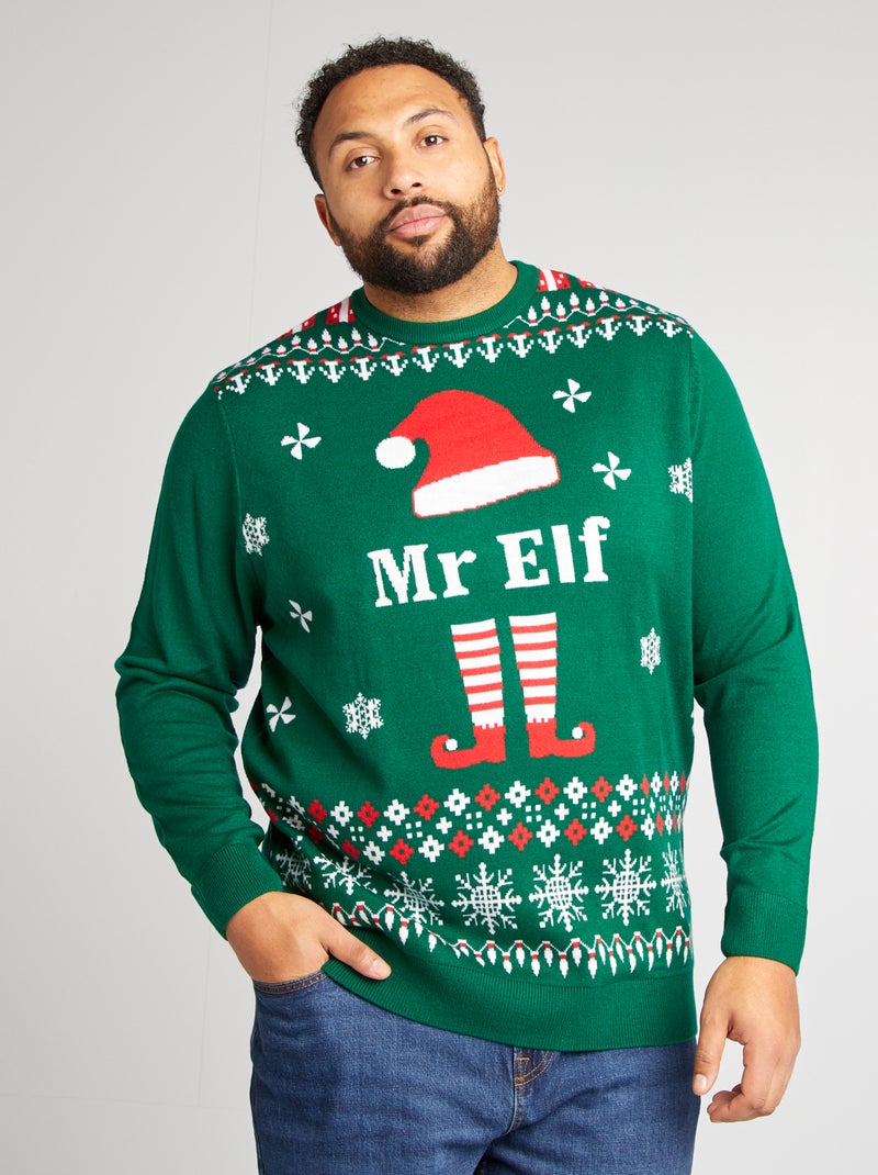 Jersey de Navidad - VERDE - Kiabi - 18.00€