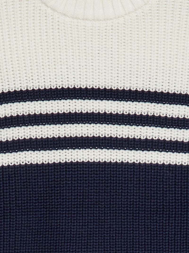 Jersey de punto perlado - AZUL - Niño - 12.00€ - Kiabi