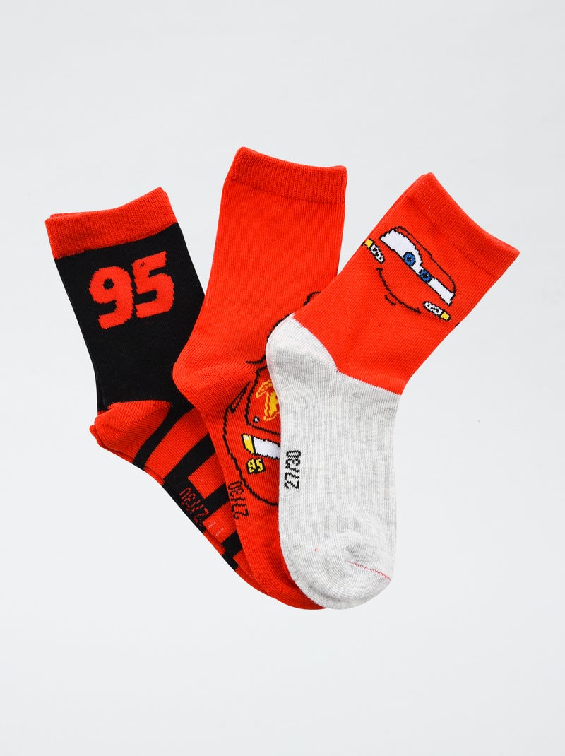 Lote de 3 pares de calcetines 'Disney' 'Cars' - Gris - Niño - 6.00€ - Kiabi