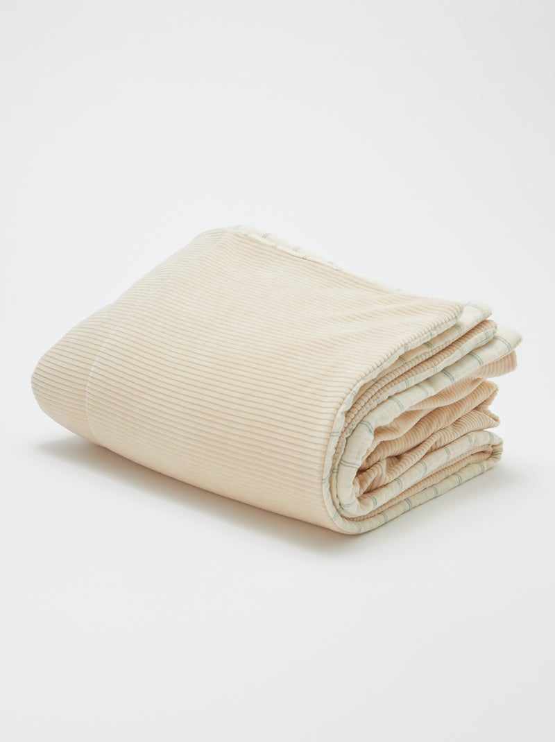 Manta reversible 110 x 150 cm - Kiabi Home - VERDE - Hogar - 17.00€ - Kiabi