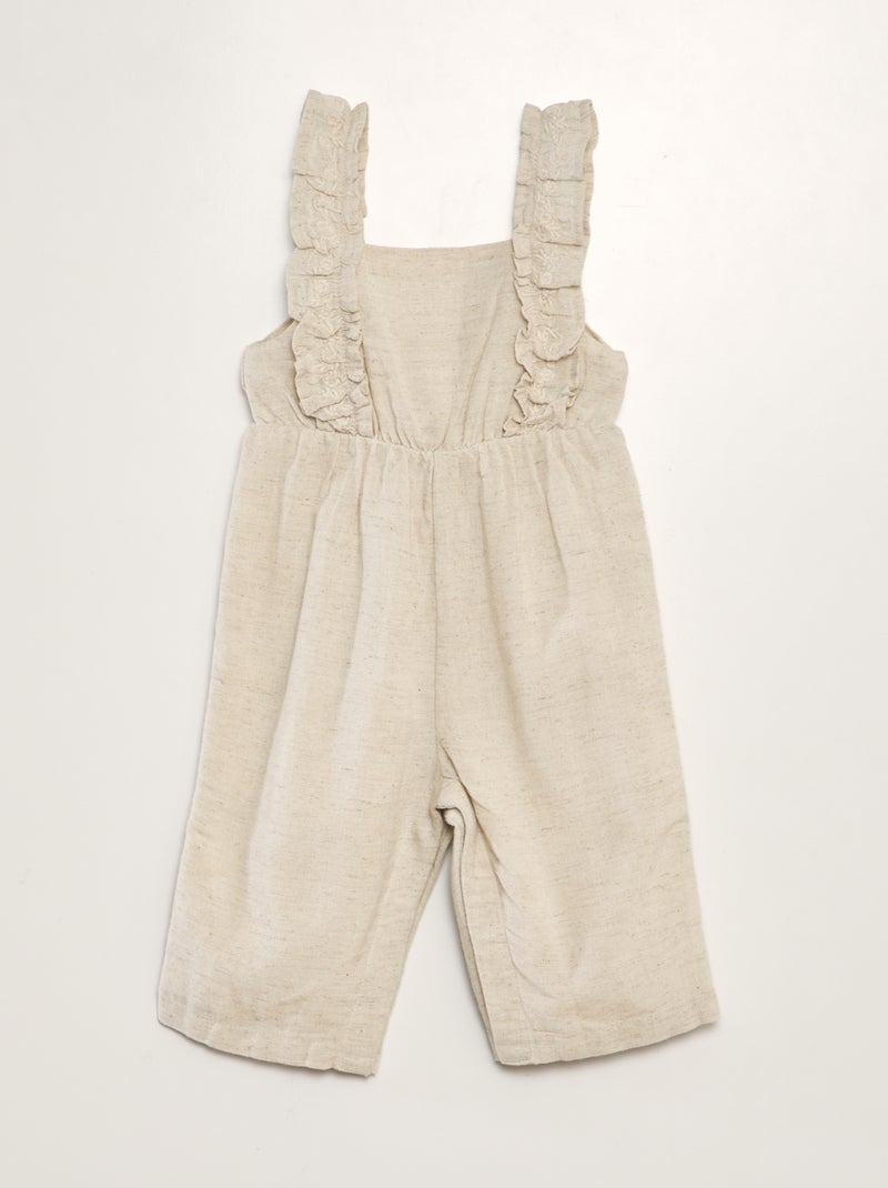 Mono con lino - BEIGE - Kiabi - 15.00€