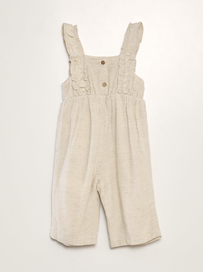 Mono con lino - BEIGE - Kiabi - 15.00€