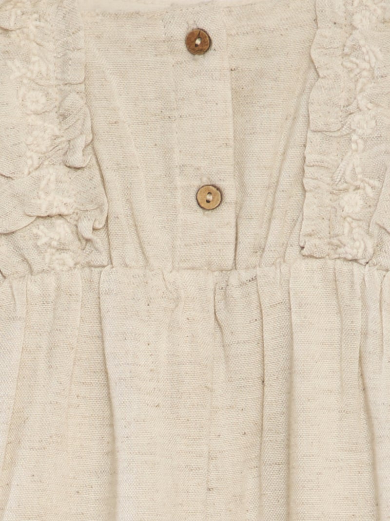 Mono con lino - BEIGE - Kiabi - 15.00€