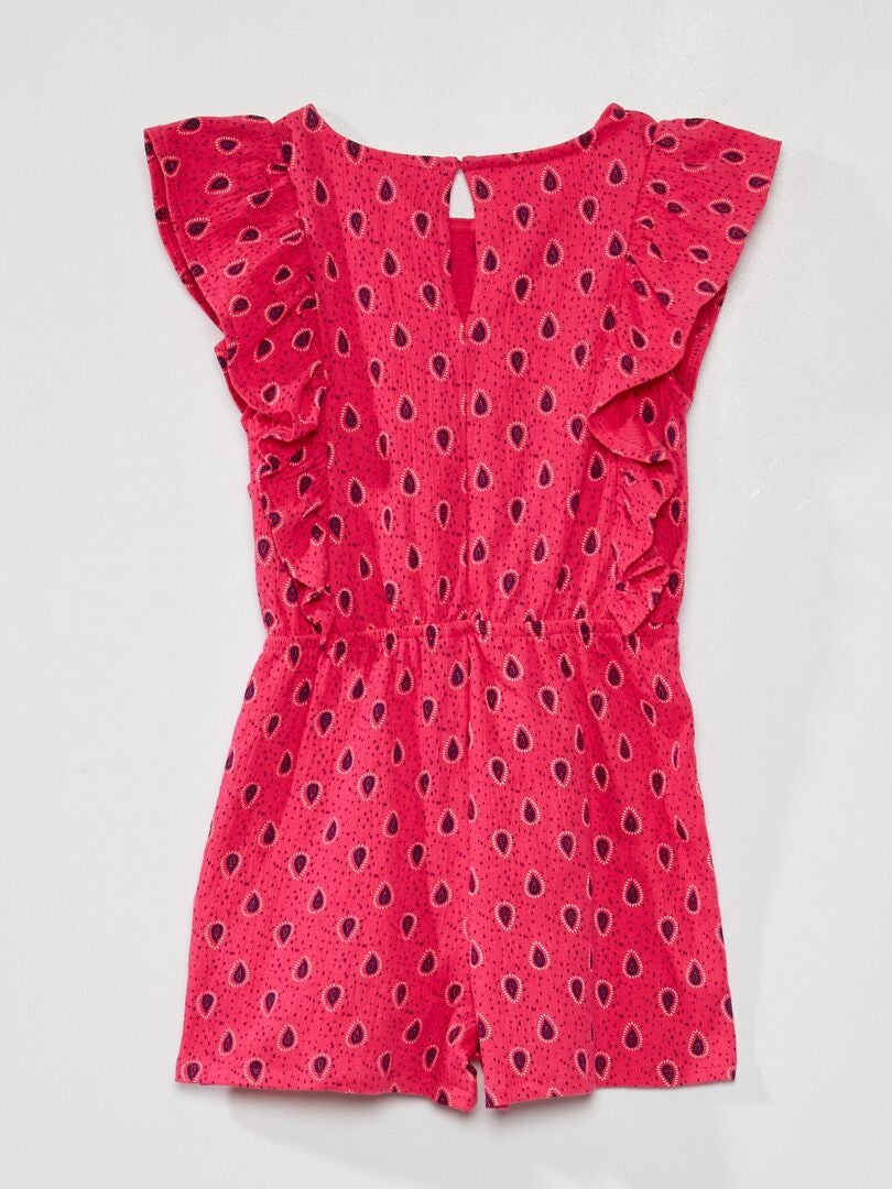 Mono corto de flores - ROSA - Kiabi - 12.00€