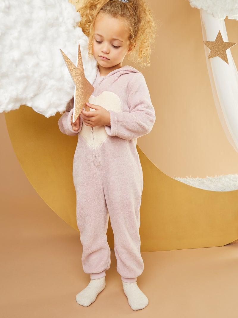 Mono de pijama polar 'búho' - ROSA - Kiabi - 15.00€