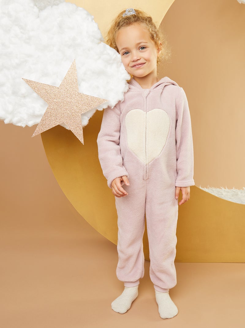 Mono de pijama polar 'búho' - ROSA - Kiabi - 15.00€