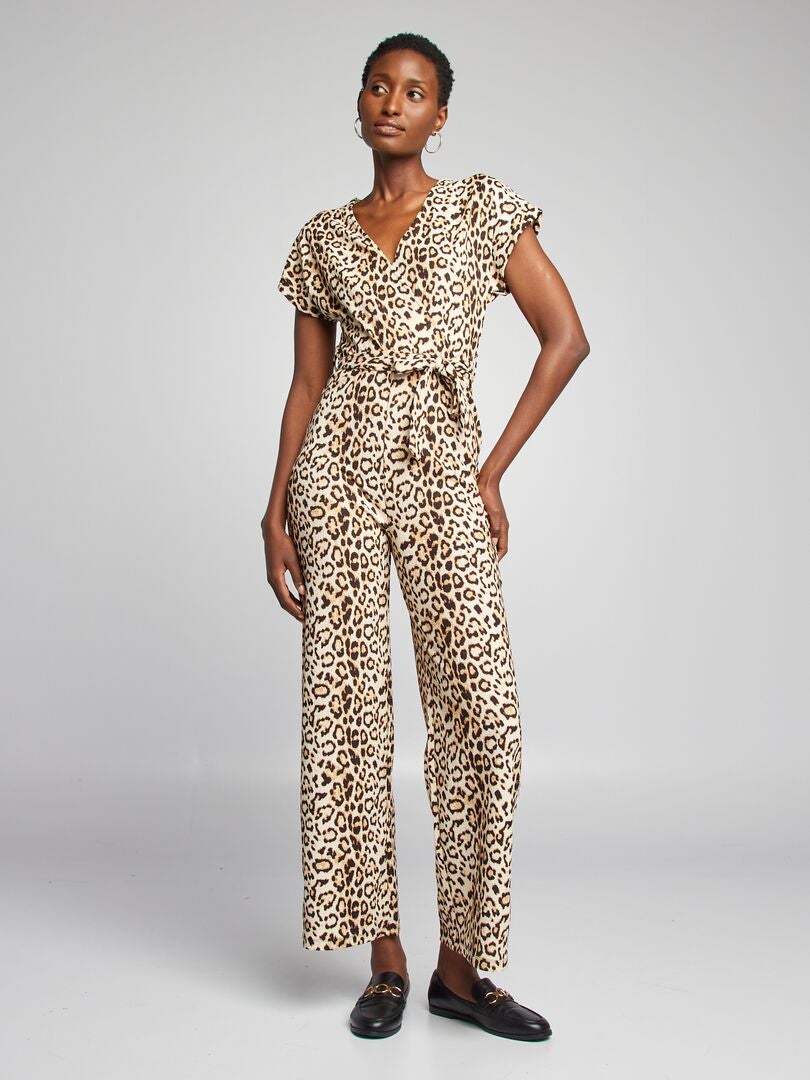 Mono largo de punto crepé - BEIGE - Kiabi - 22.00€