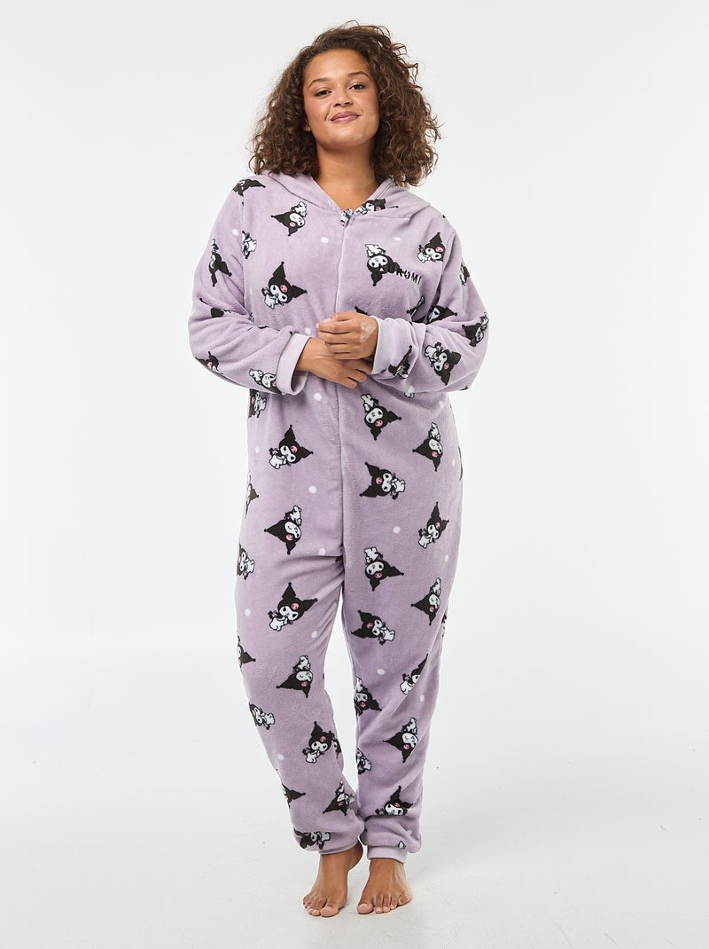 Mono polar con capucha 'Hello Kitty' 'Kuromi' - Purpura - Mujer - 25.00 ...