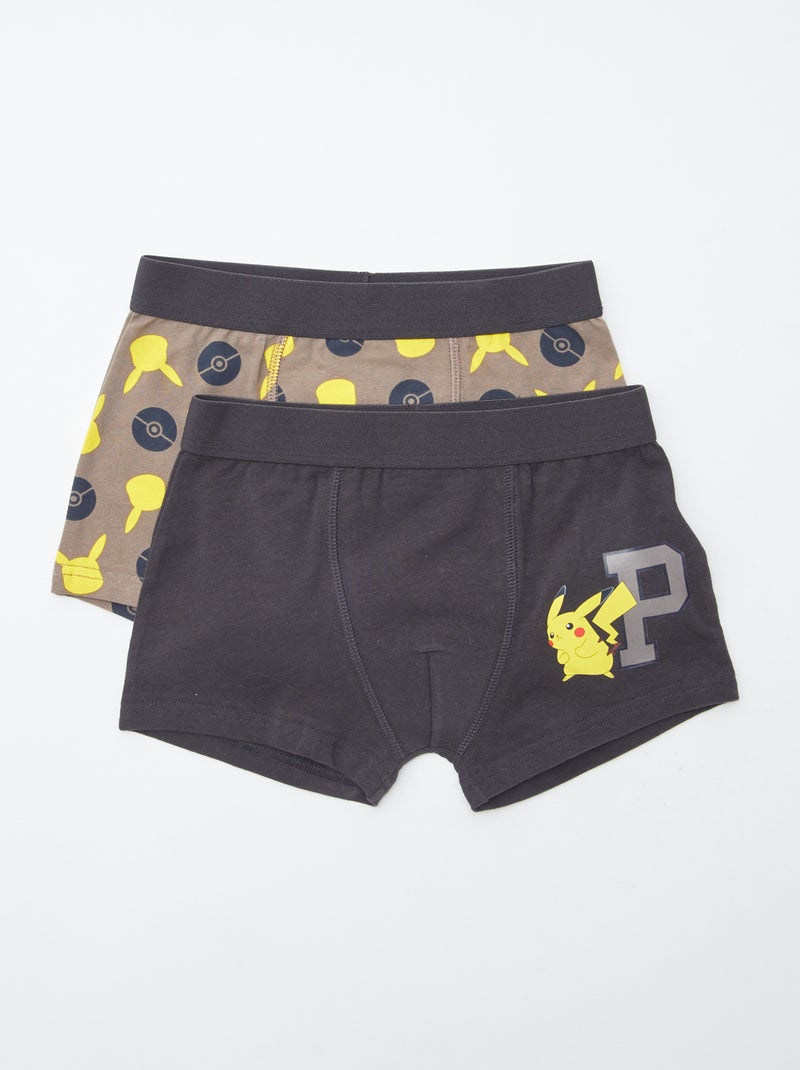 Pack de 2 boxers 'Pokémon' - Gris - Niño - 8.00€ - Kiabi