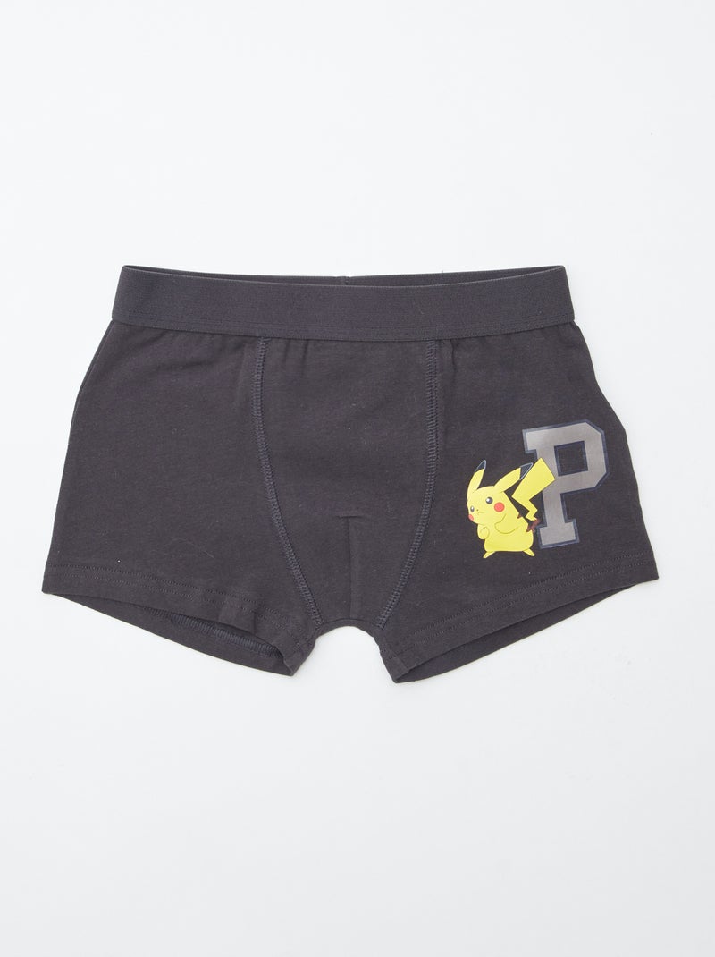 Pack de 2 boxers 'Pokémon' - Gris - Niño - 8.00€ - Kiabi