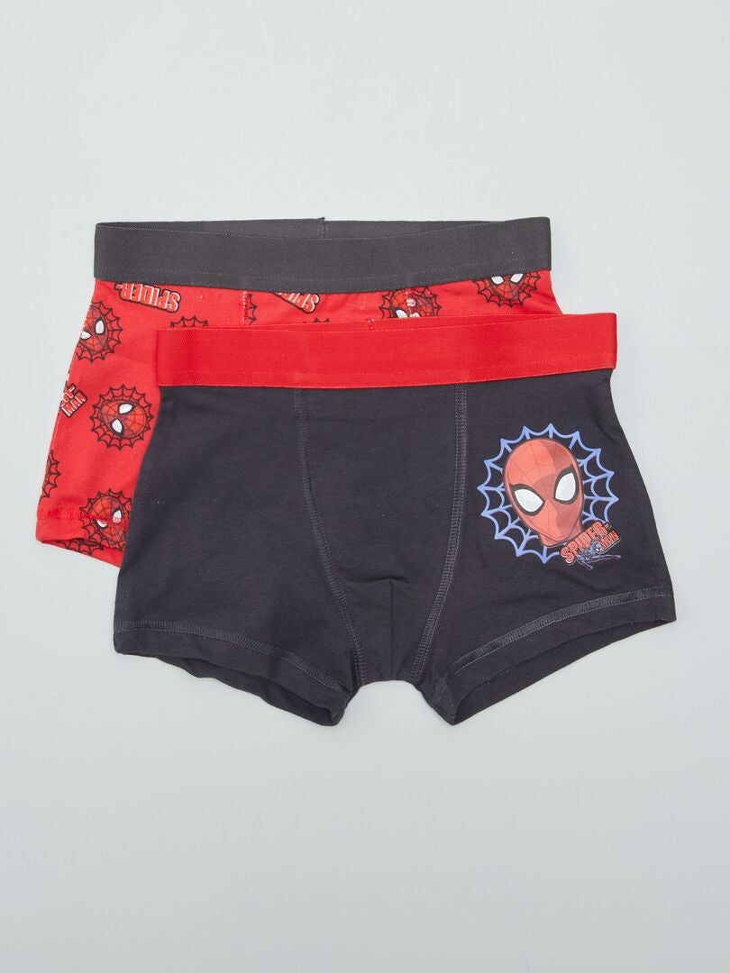 Pack de 2 boxers 'Spider-Man' - ROJO - Kiabi - 8.00€