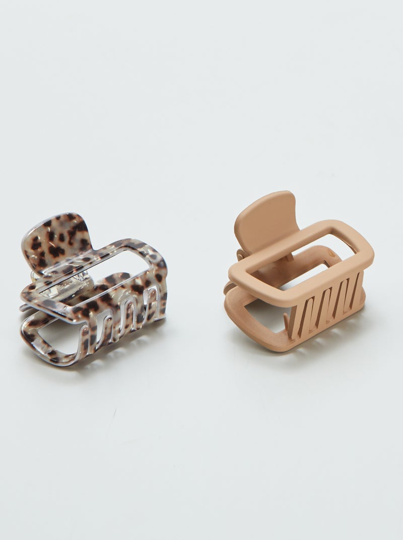 Pack de 2 pinzas - BEIGE - 4.00€ - Kiabi