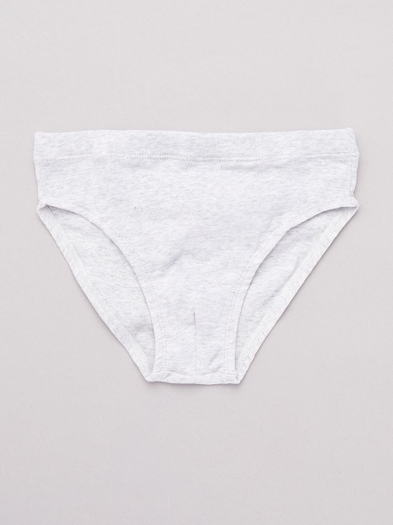Pack de 2 slips de algodón puro - BLANCO - Kiabi - 5.00€