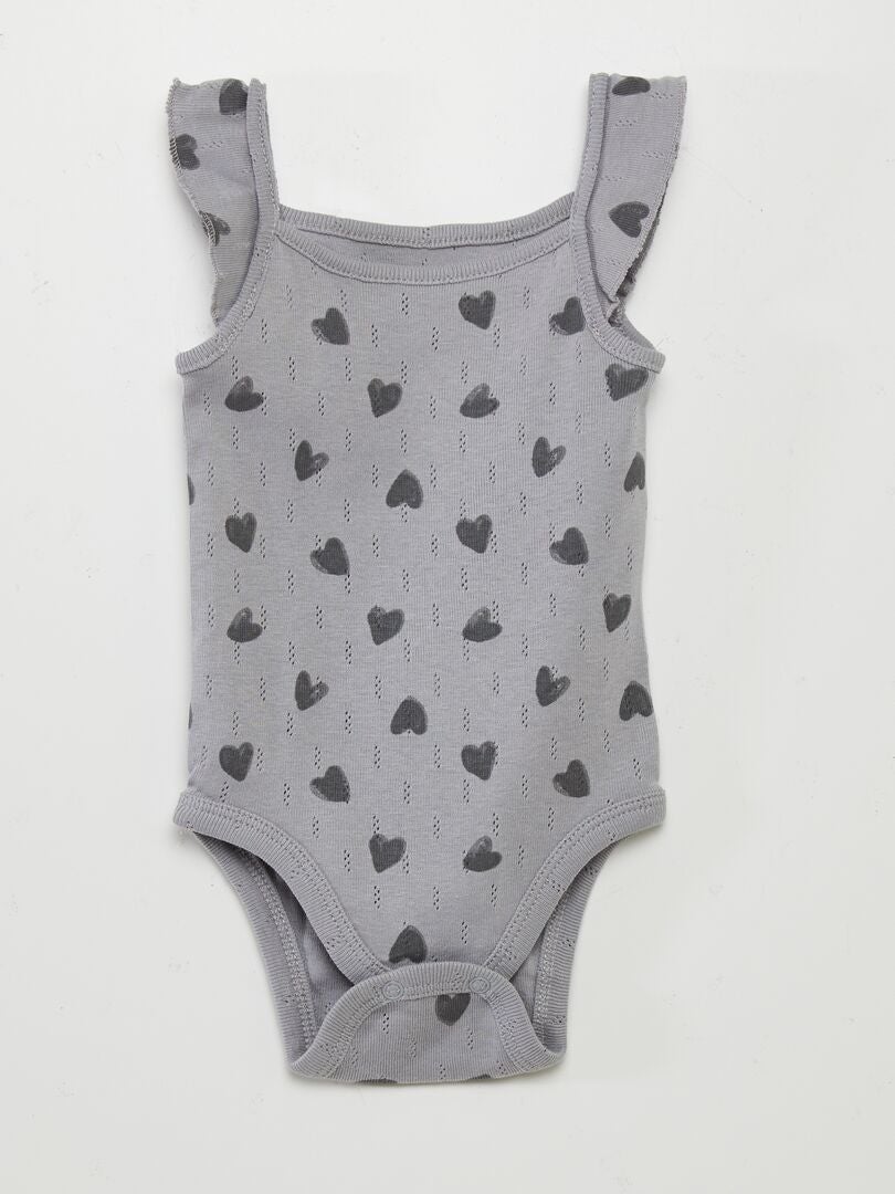 Pack de 3 bodis - GRIS - Kiabi - 9.00€