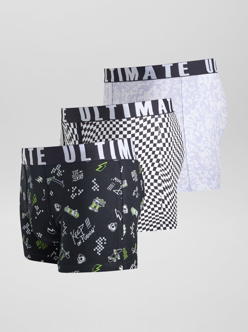 Pack de 3 boxers de fantasía - PURPURA - 13.00€ - Kiabi