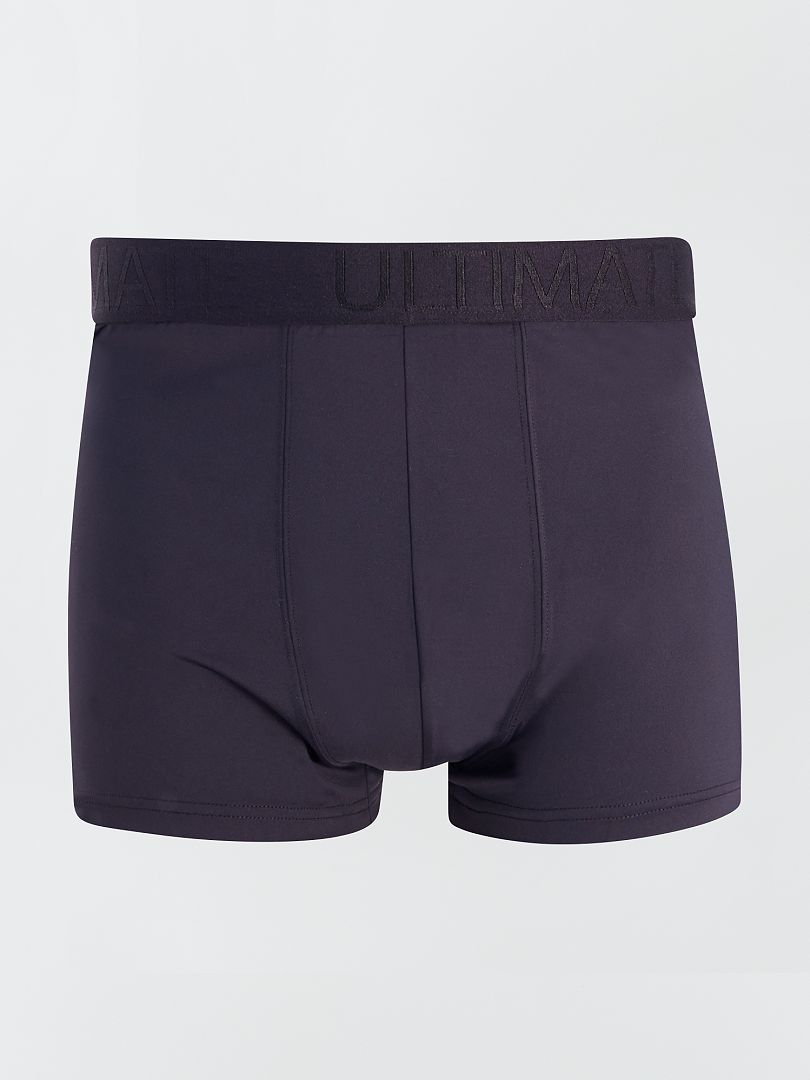 Pack de 3 boxers de microfibra - NEGRO - Kiabi - 15.00€