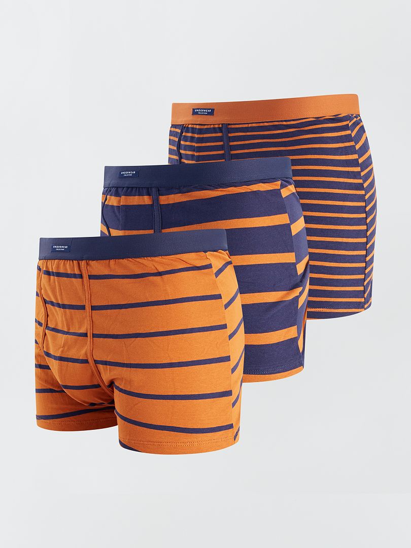 Pack de 3 boxers de rayas - MARRON - Kiabi - 15.00€