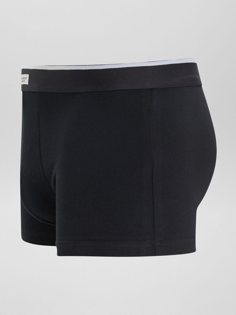 Pack de 3 boxers elásticos - NEGRO - Kiabi - 13.00€