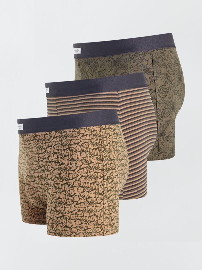Pack de 3 boxers elásticos - VERDE - Kiabi - 12.00€