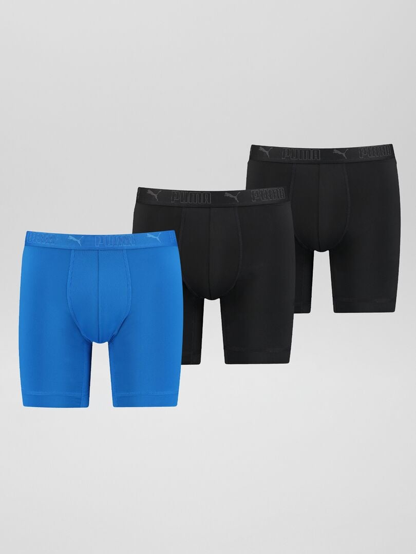 Pack de 3 boxers 'Puma' - negro/azul - Kiabi - 28.00€