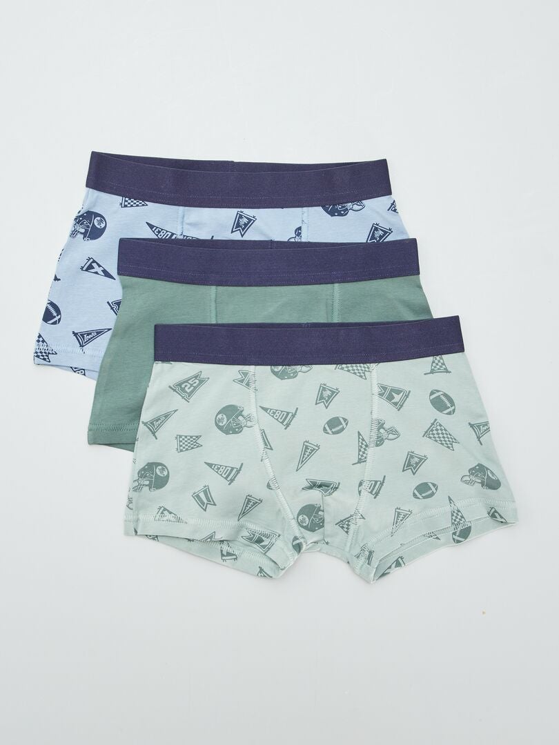 Pack de 3 boxers - VERDE - Kiabi - 8.00€