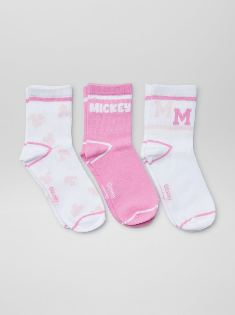 Pack De 3 Pares De Calcetines Mickey Y Minnie Blanco Kiabi 400€