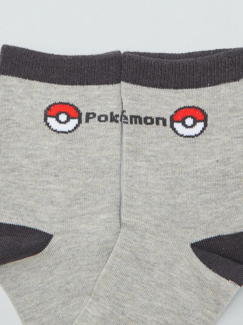 Pack de 3 pares de calcetines 'Pokémon' - BEIGE - Kiabi - 6.00€