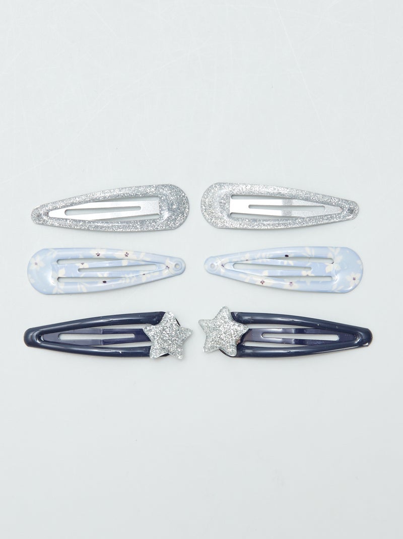 Pack de 6 pinzas clip - AZUL - Kiabi - 2.50€