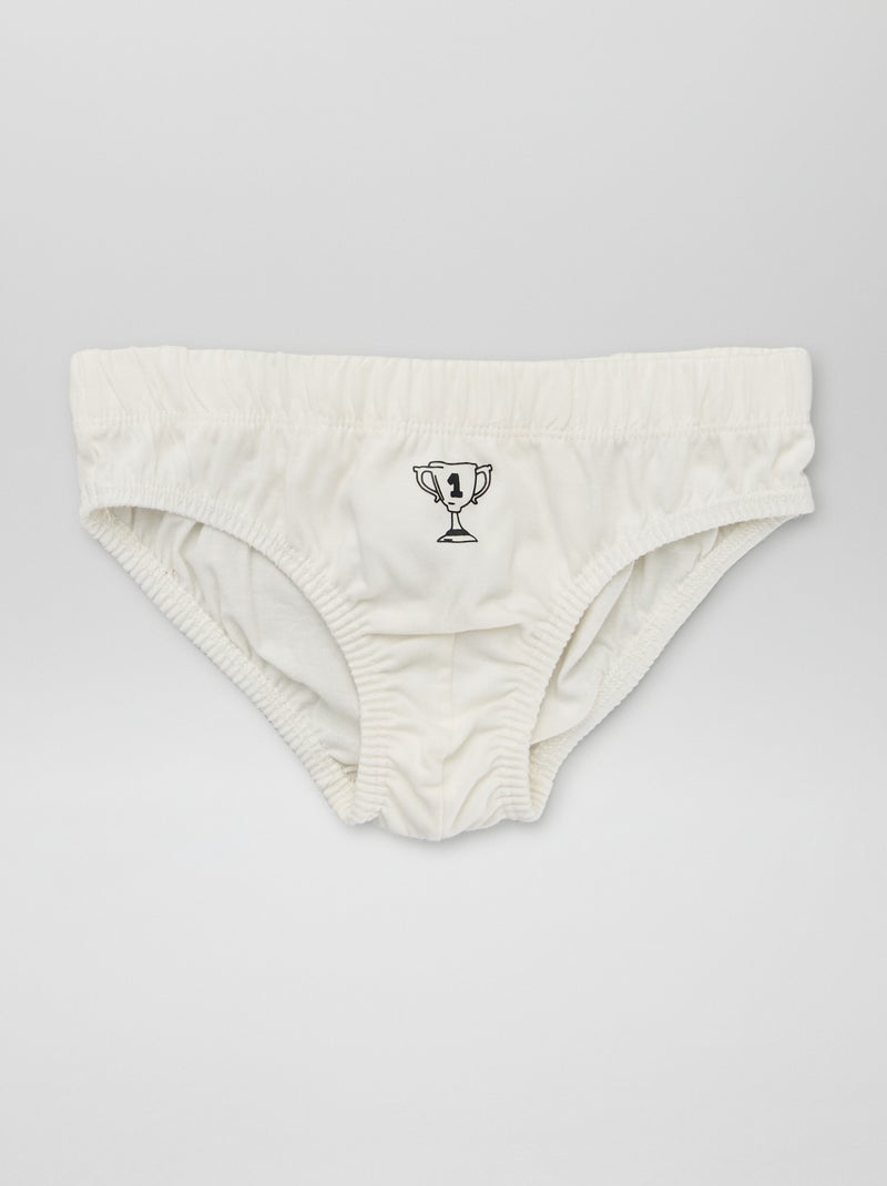 Pack de 7 slips 'robots' - GRIS - Kiabi - 8.00€