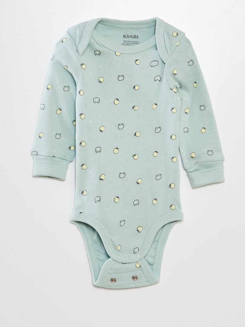 Pack de bodis de manga larga - AZUL - Kiabi - 8.00€