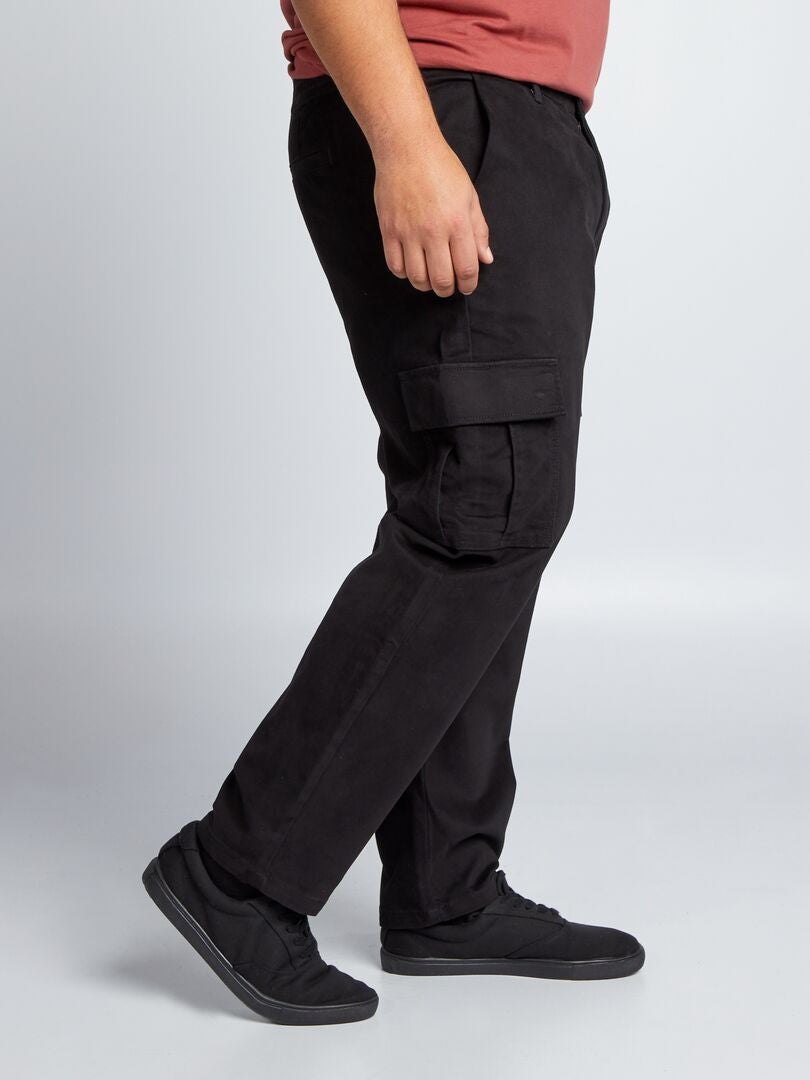 Pantalón con bolsillos en los laterales - negro - Kiabi - 35.00€