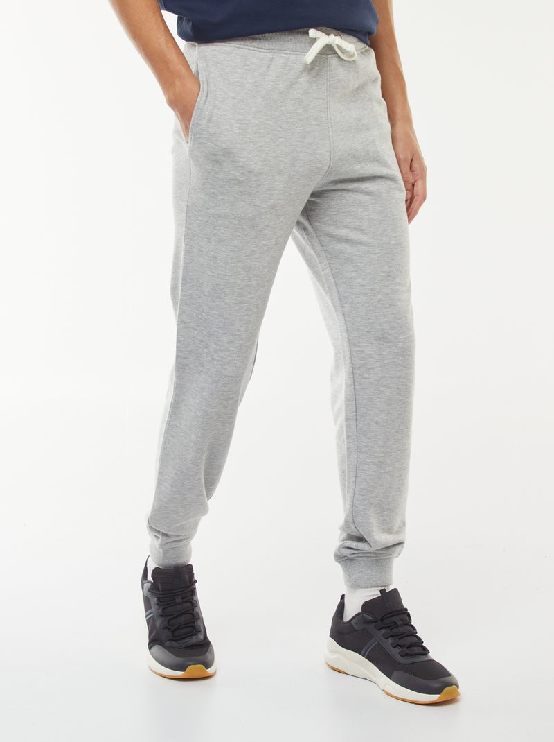 Pantalón de chándal ligero liso - Gris - Hombre - 9.00€ - Kiabi