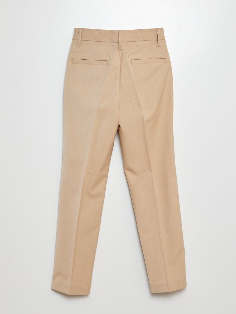 Pantalón de traje slim - BEIGE - Kiabi - 15.00€