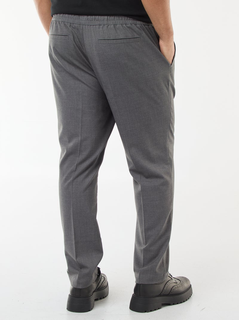 Pantalón estilo "jogger" liso - Gris - Tallas grandes - Hombre - 27.00 ...