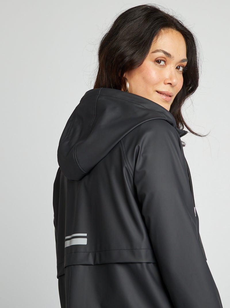 Parka impermeable con capucha - NEGRO - Mujer - 35.00€ - Kiabi