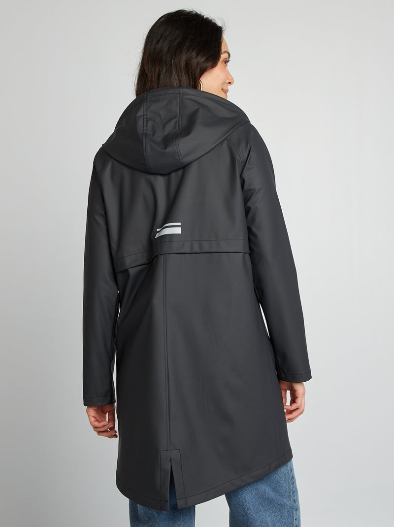 Parka impermeable con capucha - NEGRO - Mujer - 35.00€ - Kiabi