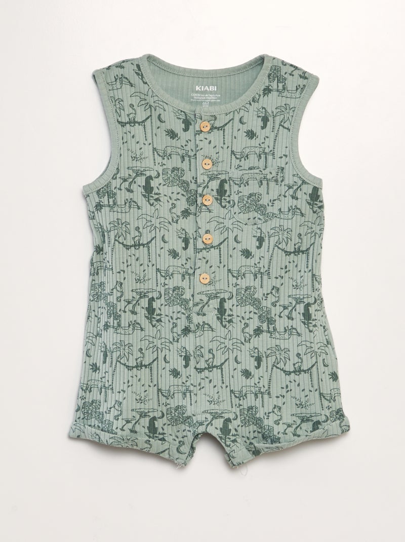 Pelele de canalé - VERDE - Bebé niño - 6.00€ - Kiabi