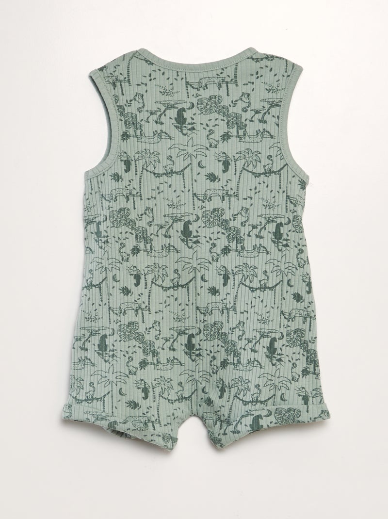 Pelele de canalé - VERDE - Bebé niño - 6.00€ - Kiabi